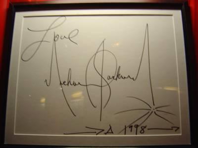 Michael Jackson Real Signature