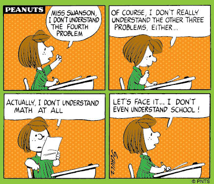 Peanuts Math Comics