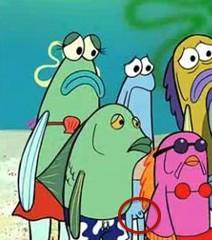 Blue Fish On Spongebob