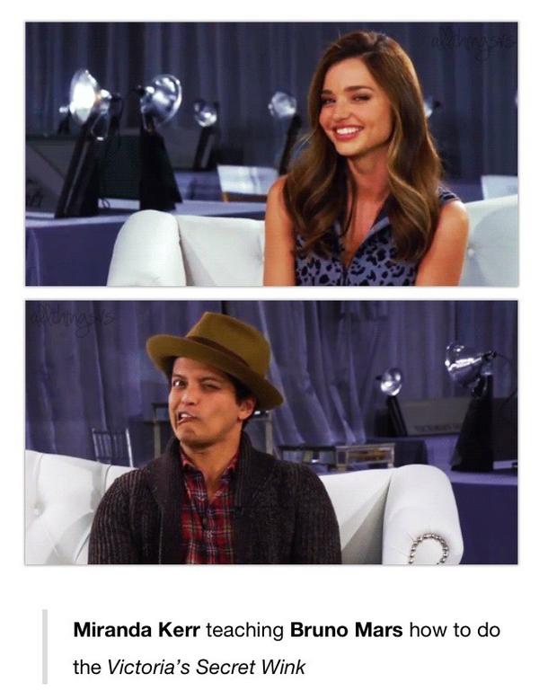 Bruno Mars And Miranda Kerr