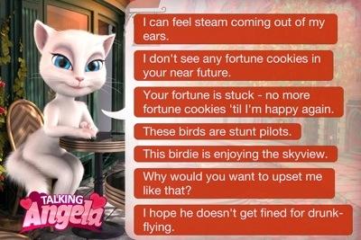 Talking Angela App Conversations