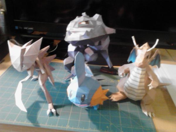 Pokemon Papercraft Templates Dragonite