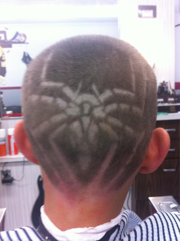 Spider Web Hair Design