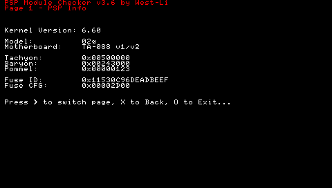 Psp module checker v1.0 - directopm