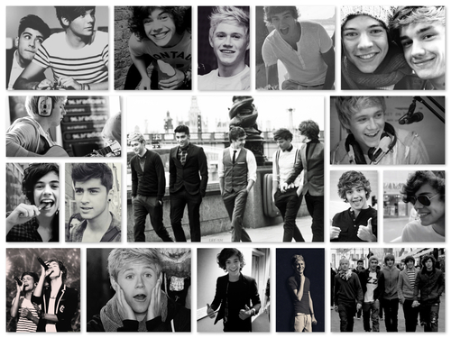 One Direction Collage Tumblr Wallpaper