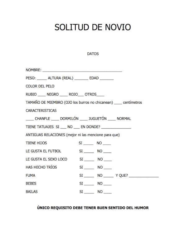 Solicitud De Novia Pdf Solicitud De Trámites Del Certificado