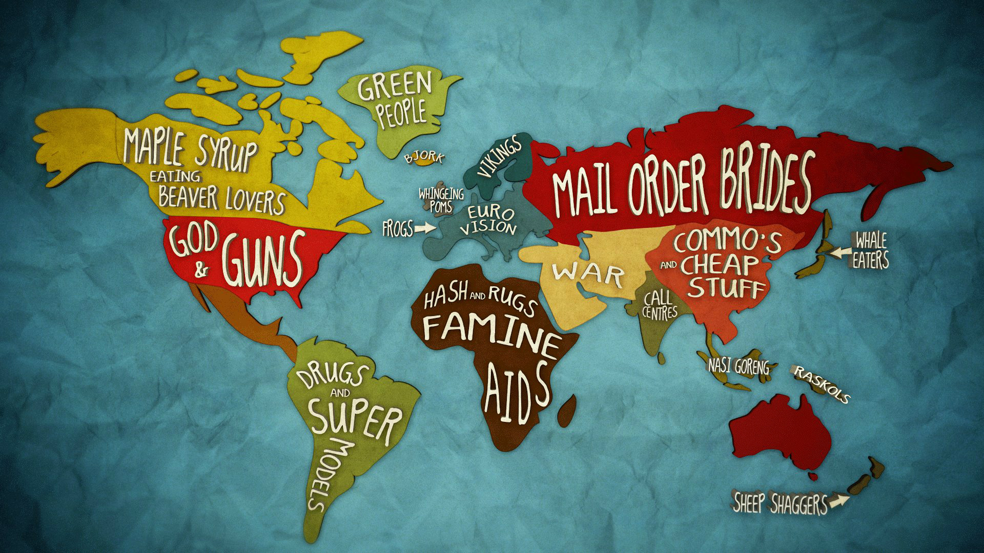 Canadian Stereotypes Map
