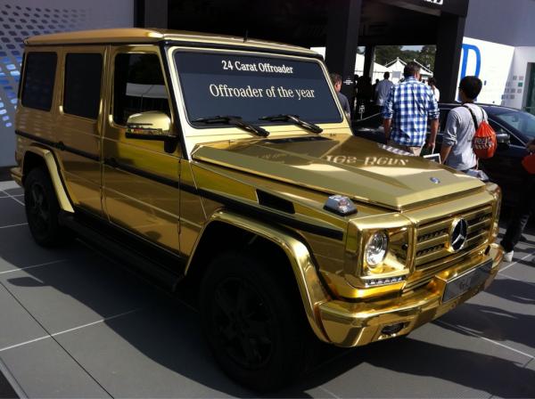 Gold Mercedes Benz G Class