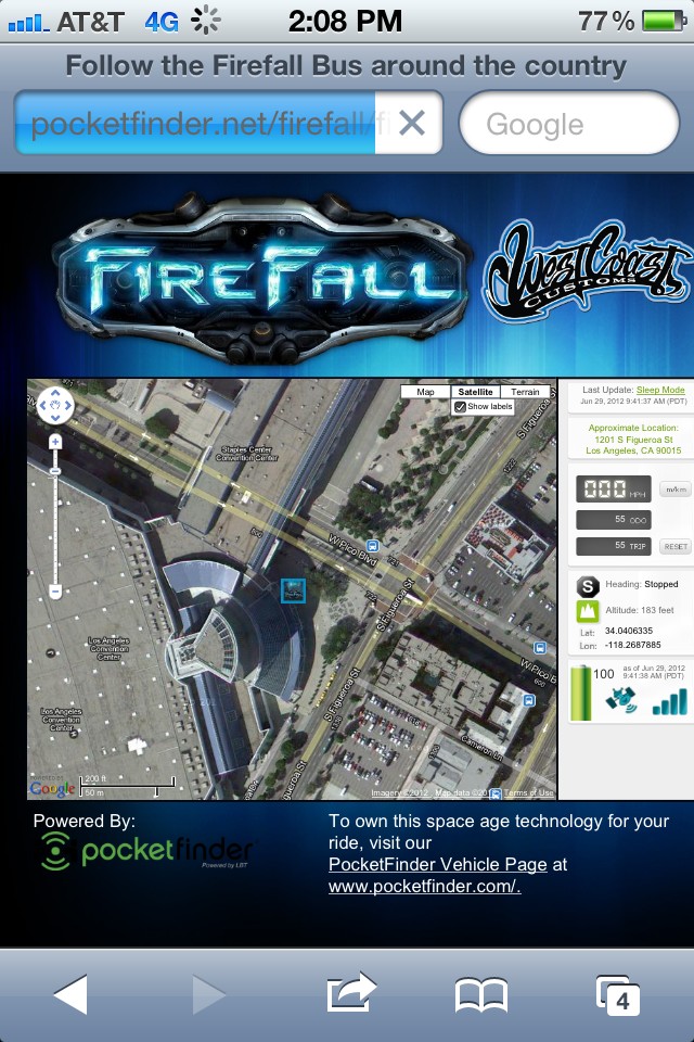 Firefall Tour Bus