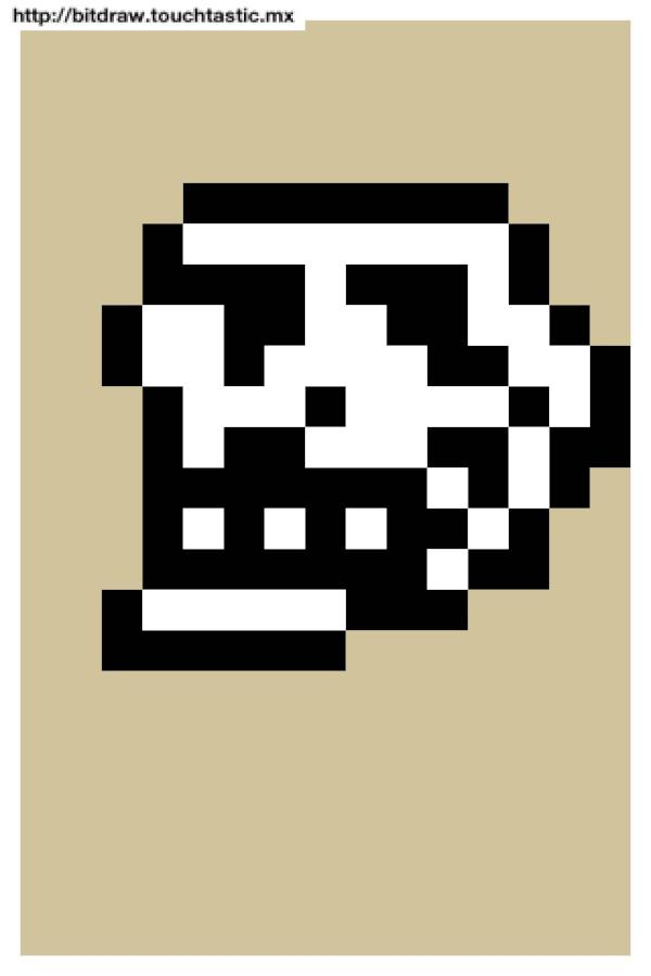 Pixel Art Minecraft Troll Face