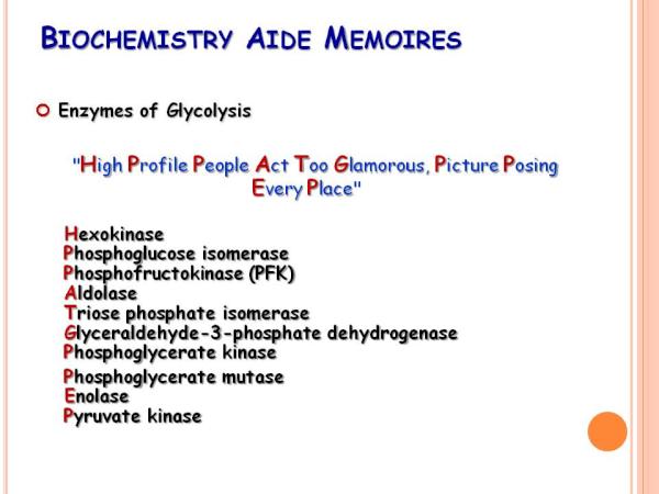 Gluconeogenesis Enzymes Mnemonic