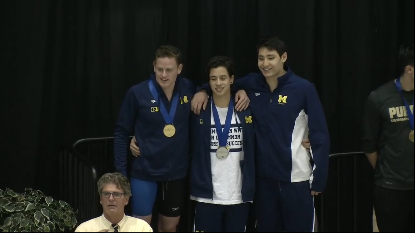 M Swim wins three more titles on day 2 of the B1G Championships | mgoblog