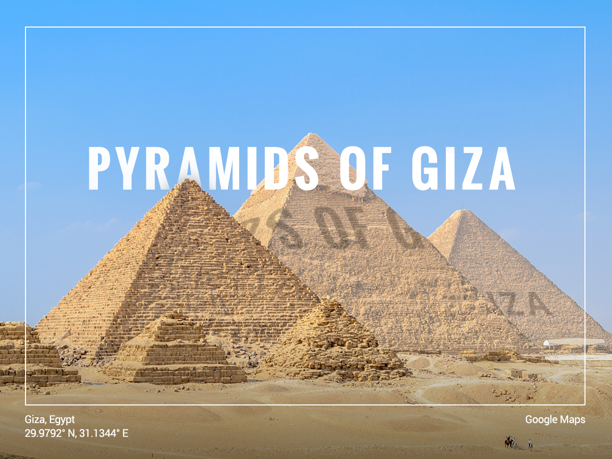 Join the GoogleMaps birthday tour at our 2nd destination: the Pyramids ...