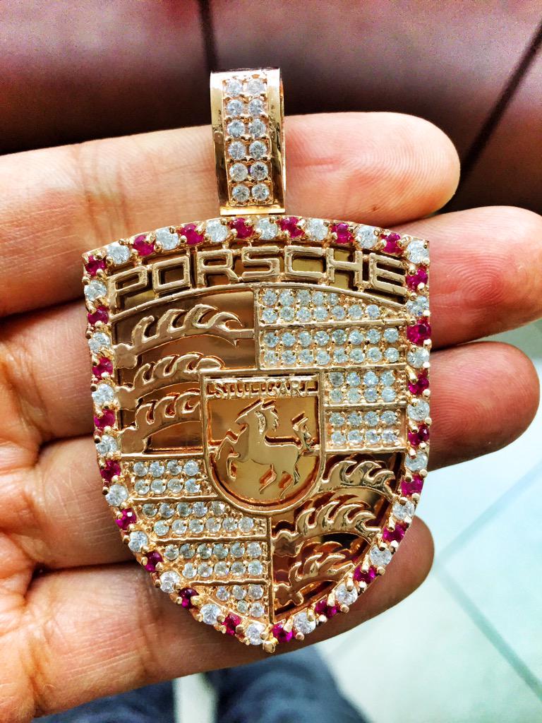 My new rose gold porsche panamera strawberry ruby & diamond chain more ...