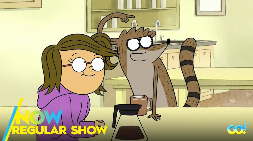 Regular Show Rigby And Eileen Kiss