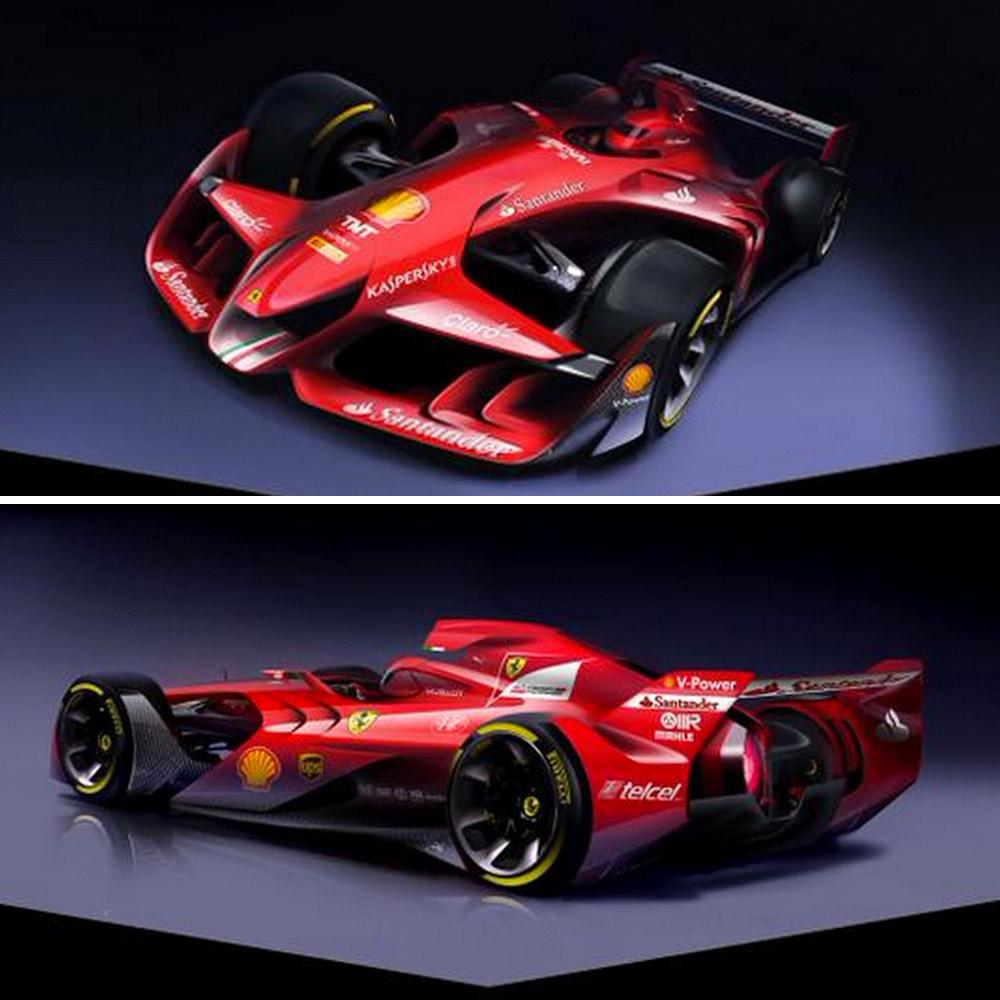 Ferrari unveil design concept for the formula one car of the future # ...