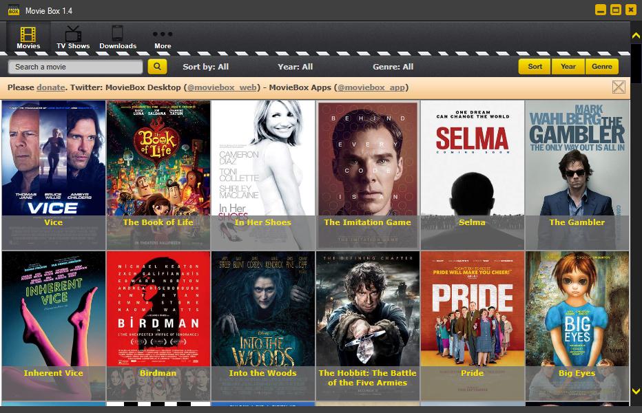 Movie Box Web moviebox web X