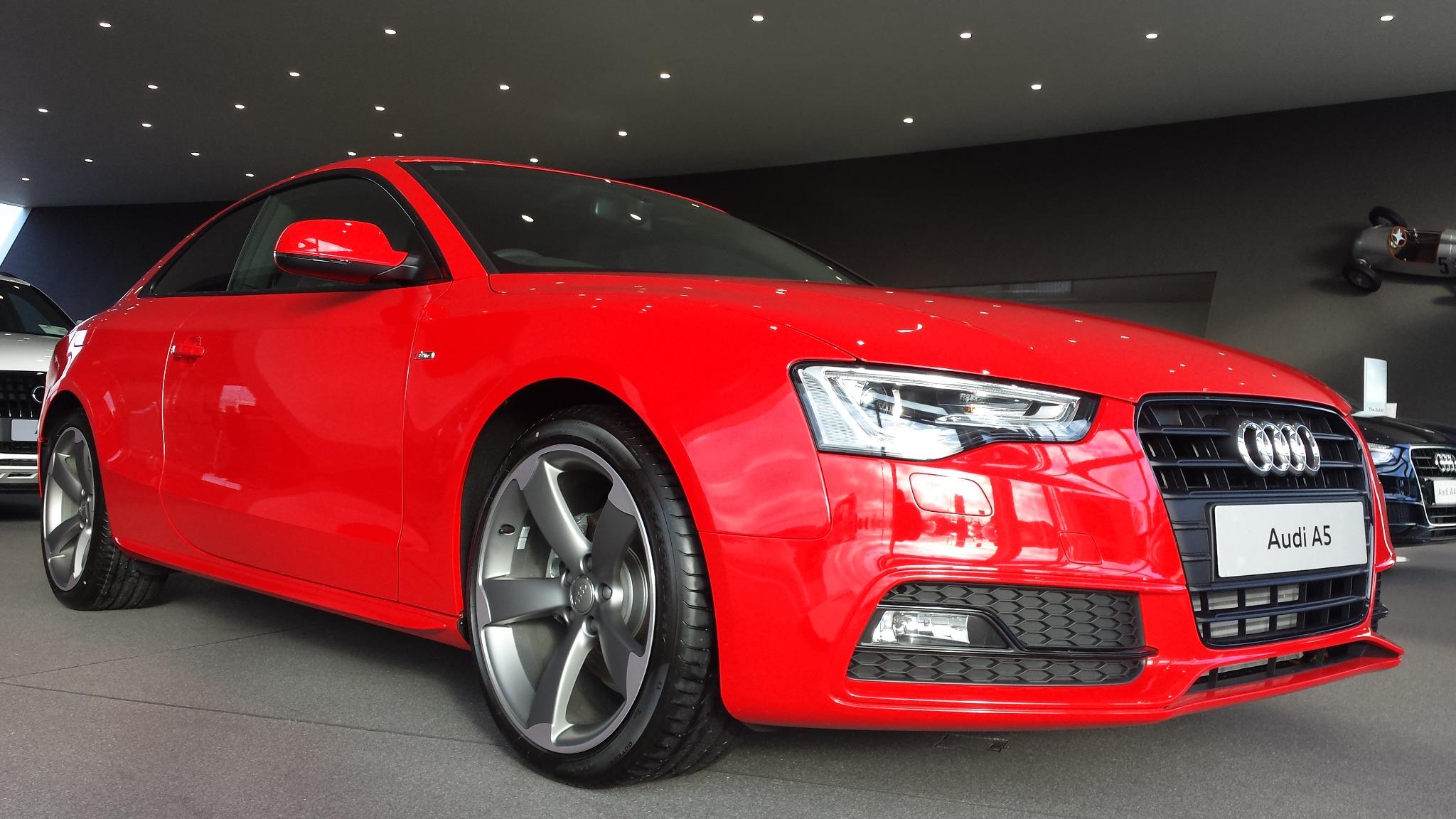 Audi A5 Red Coupe