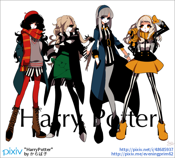pixiv（픽시브）한국어 on Twitter: "오늘의 귀여운 작품！ 「HarryPotter」by からば子 - http://t.co/jYjSwED8id #pixiv http ...