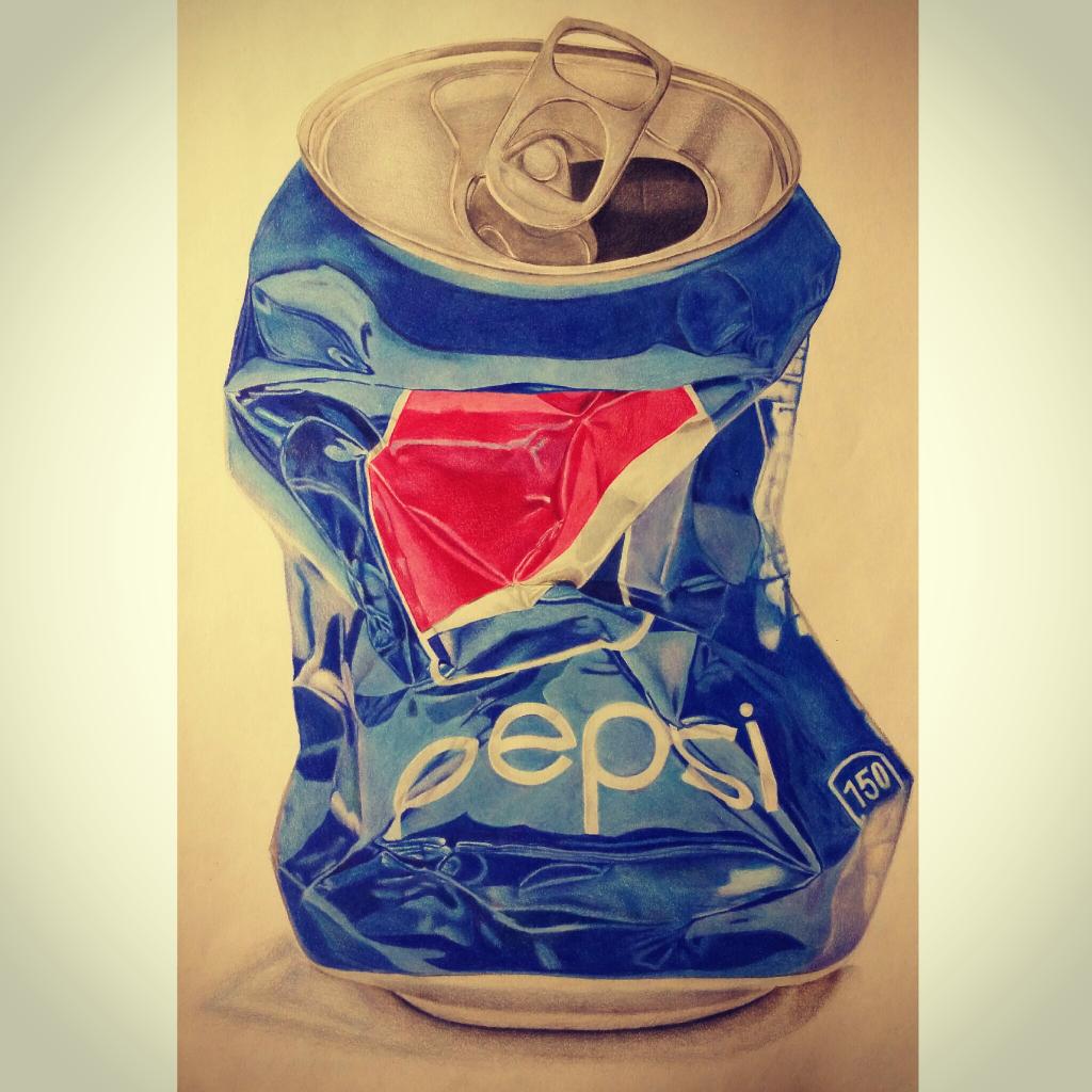 Crushed Pepsi Can