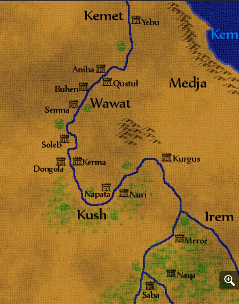 Ancient Meroe Map