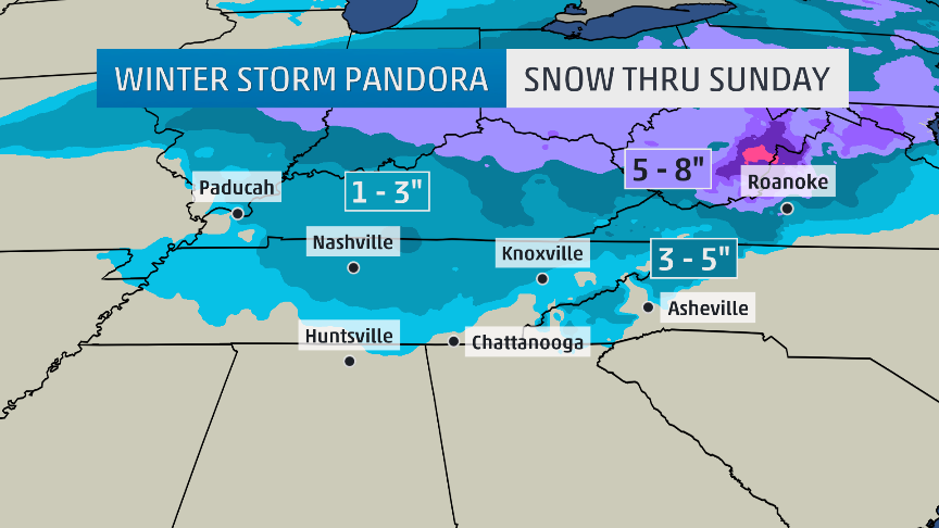 Winter Storm Pandora could bring another 3" of snow to Nashville & 5-8 ...