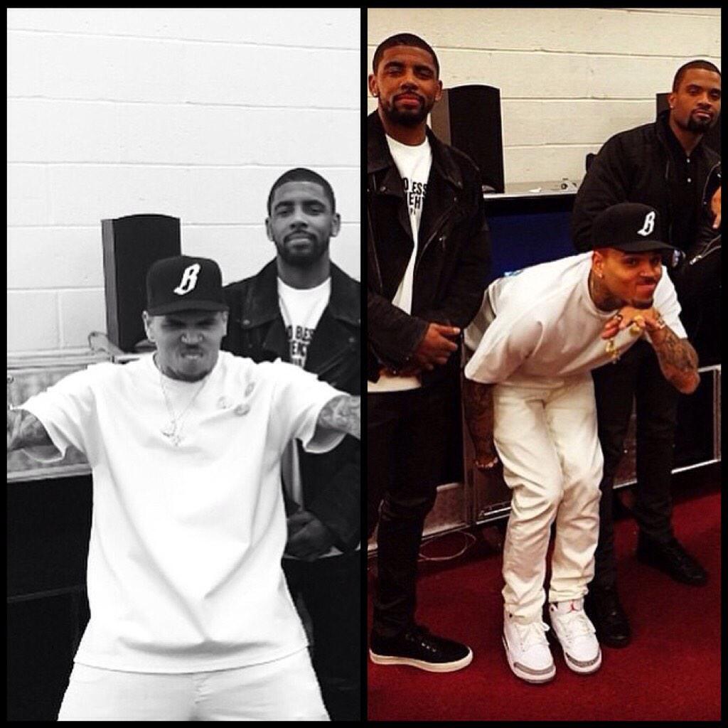 Kyrie Irving And Chris Brown