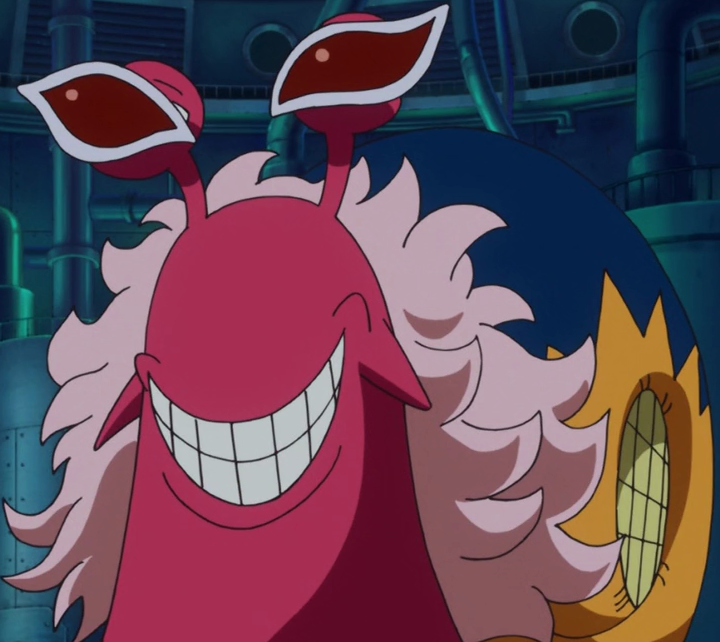 Katakuri's Transponder Snail 🐌 is just adorable. It even has buttons ...