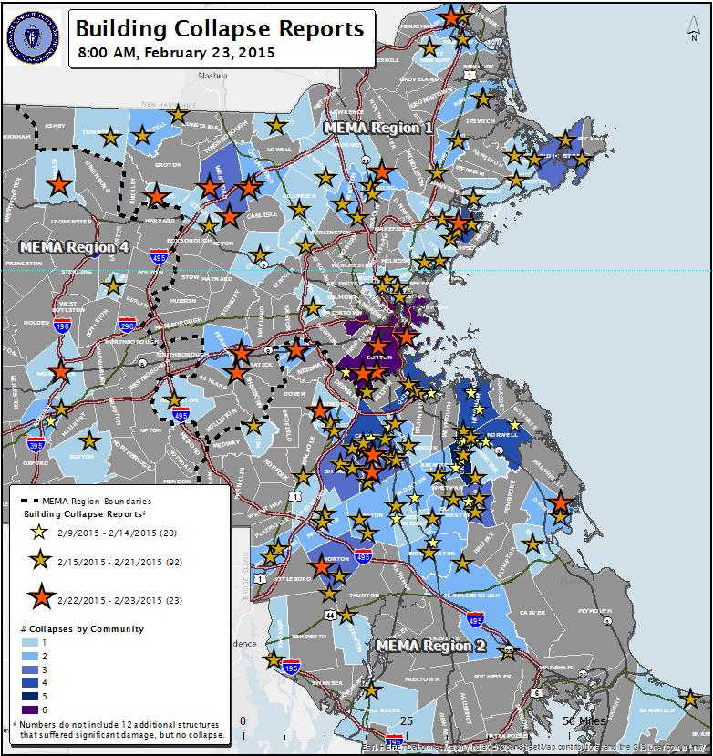 Since 2/9 MEMA has received 147 building collapse/structural failure ...
