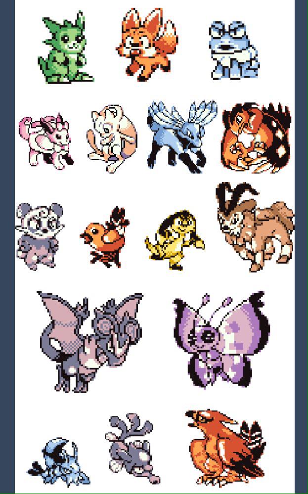 All Kalos Pokemon Sprites