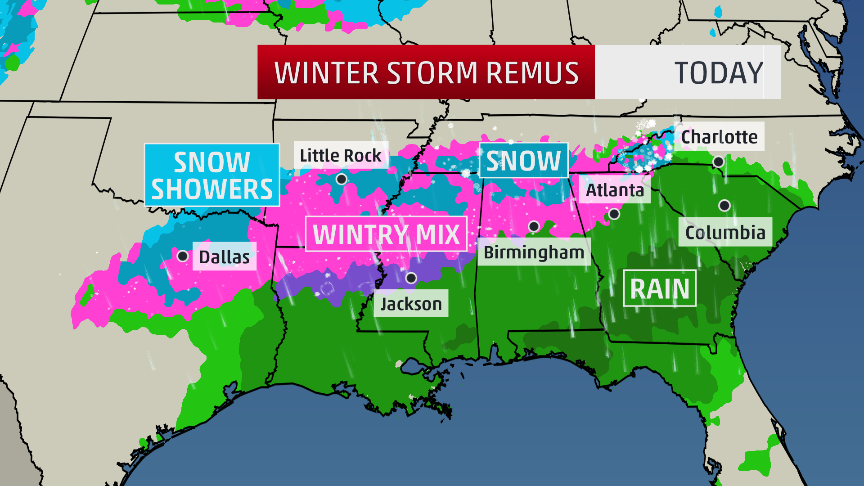 Winter Storm Remus is quickly making its way east, thunderstorm will be ...
