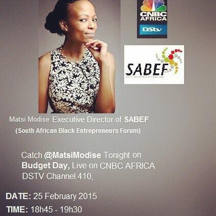 Matsi Modise on Twitter: "Watch me on CNBC live http://t.co/ZDU362KexU 🌟⭐️🌟 http://t.co/rFLfCVBaLO"