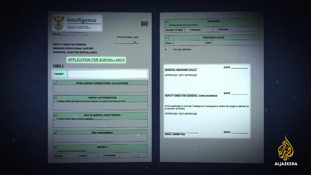 See the paperwork #southafrica spies have to fill out to spy on you # ...