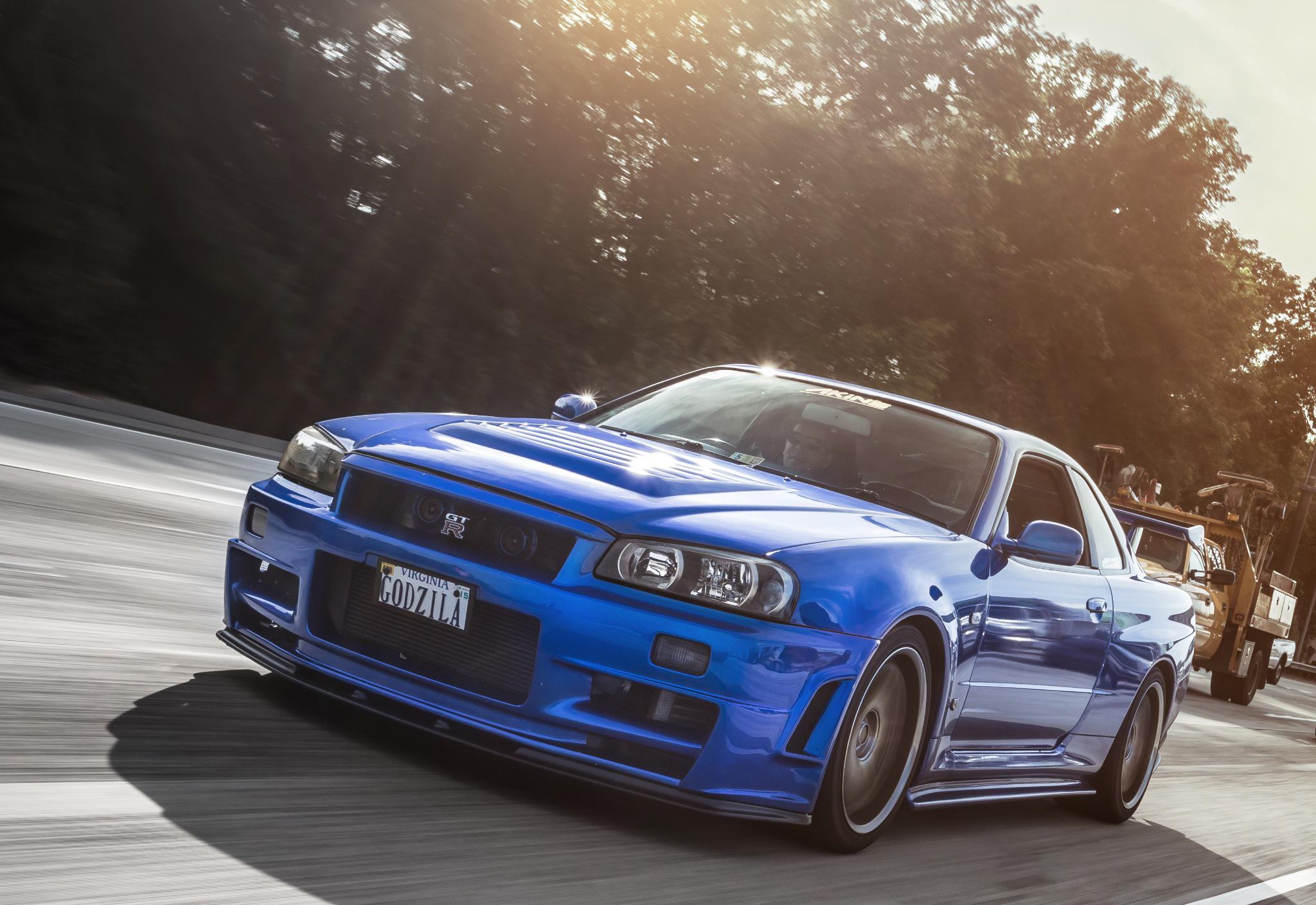 Blue Nissan Skyline Wallpaper