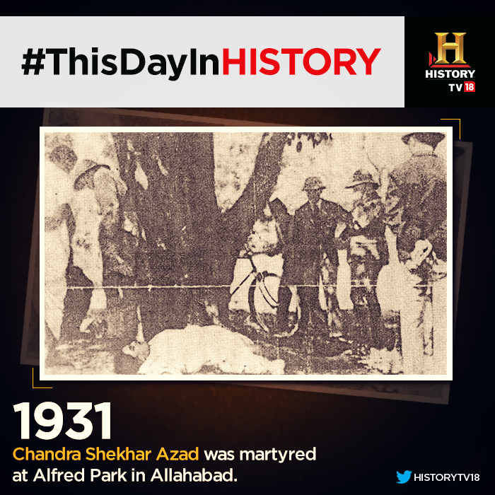 #thisdayinhistory chandra shekhar azad died helping another freedom ...