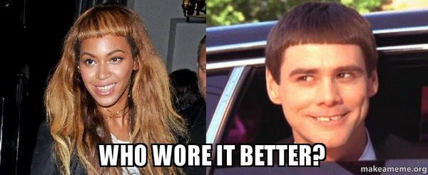 Beyonce New Bangs Memes