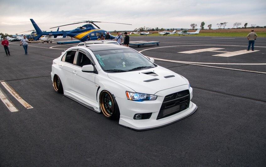 Stanced Evo X