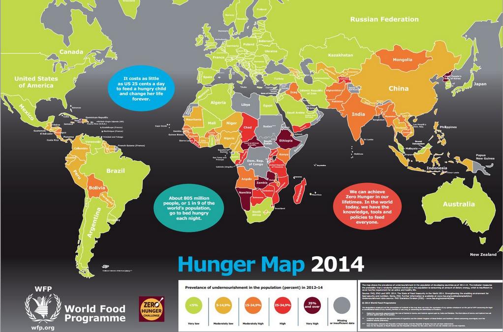 World Hunger Map 2022