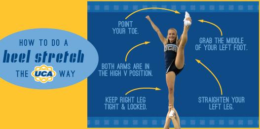 Cheerleader Silhouette Heel Stretch