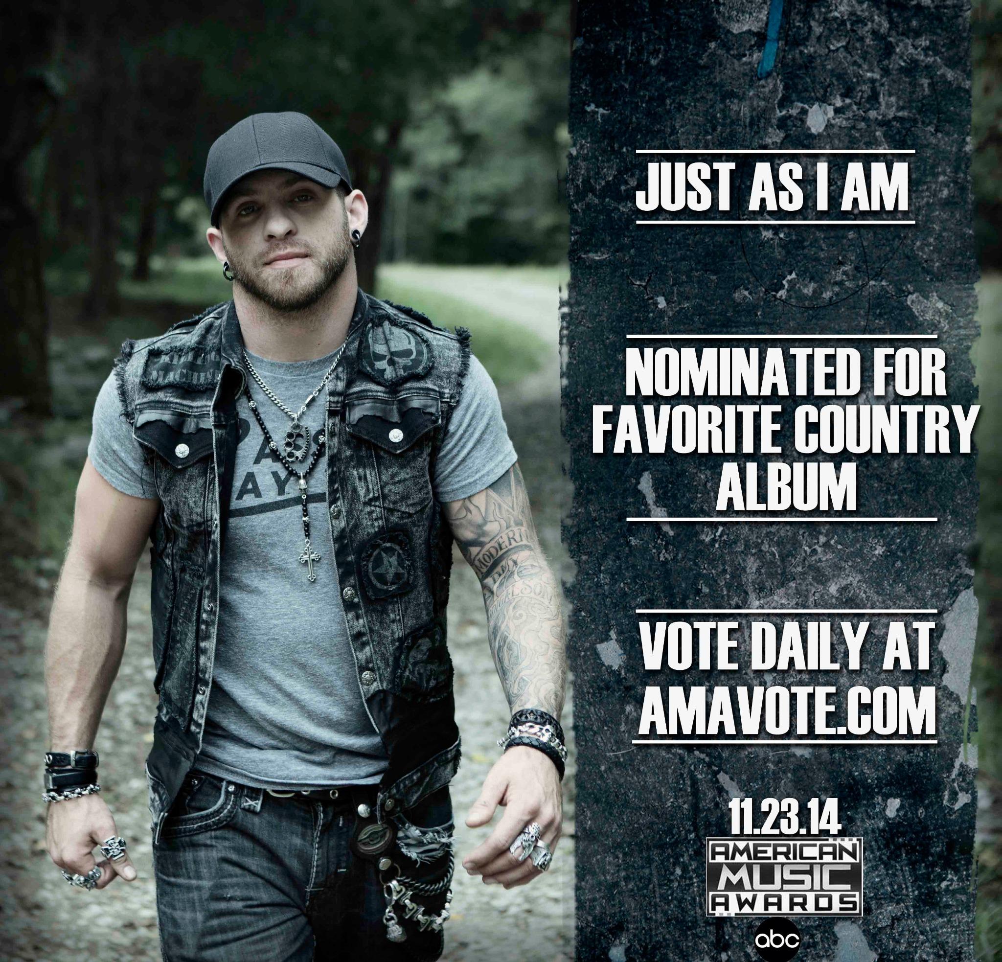 Brantley Gilbert Just As I Am Album Cover