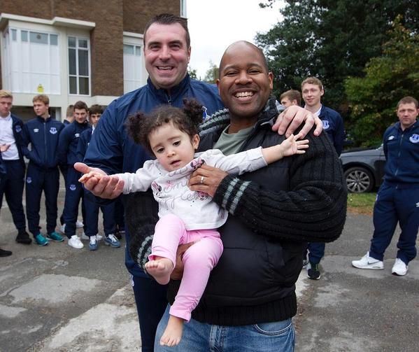 PHOTO: David Unsworth poses with dad Jason and his daughter. More on ...