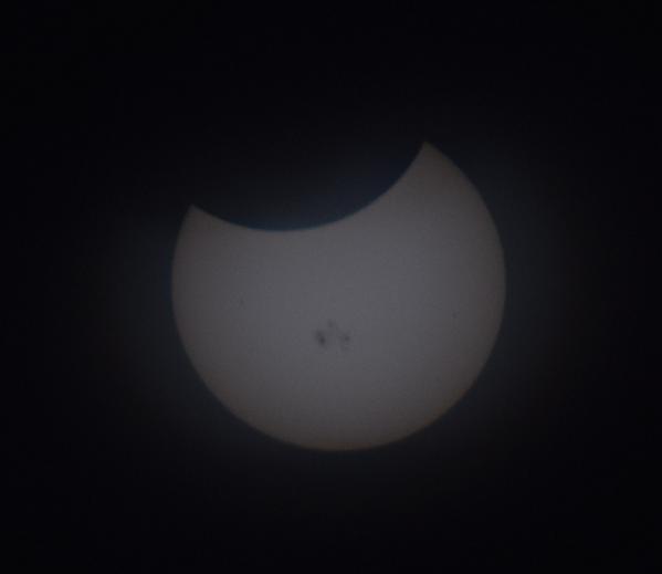 At 4 pm NWSHanford sees much less of the moon blocking the sun during ...