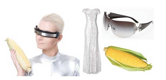 Cyber Woman With Corn