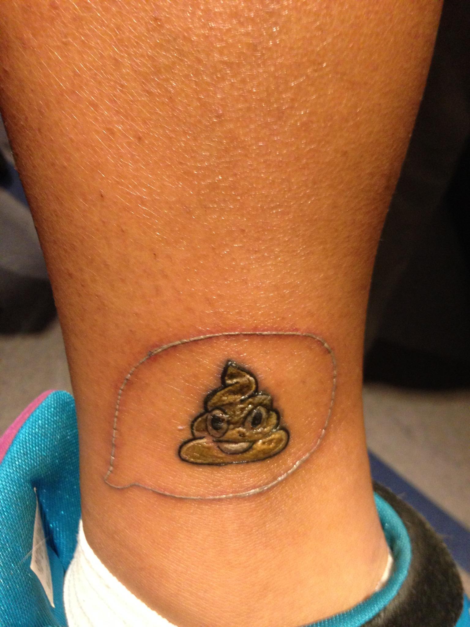 Emoji Poop Tattoos
