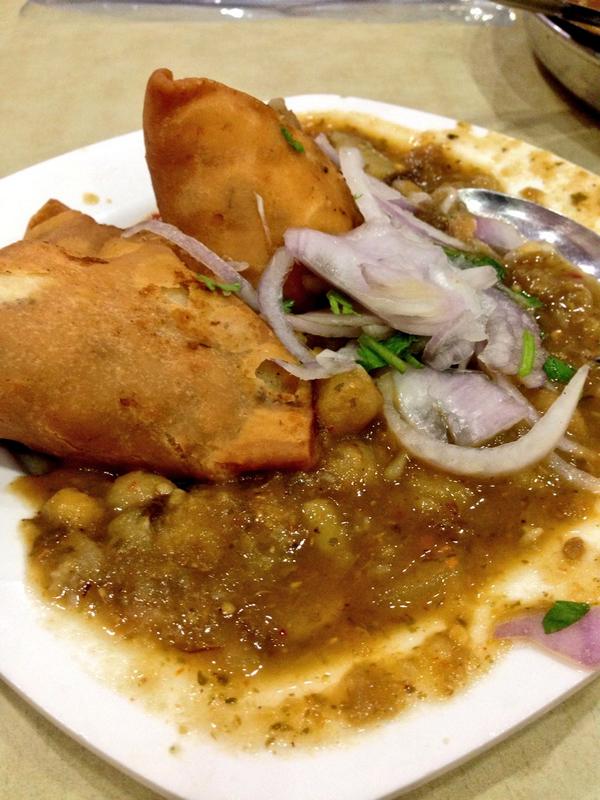 Samosa With Chole Samosa With Chole