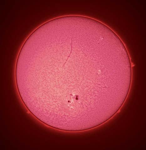 今日の巨大黒点（2014/10/25）: 鹿角平天文台通信