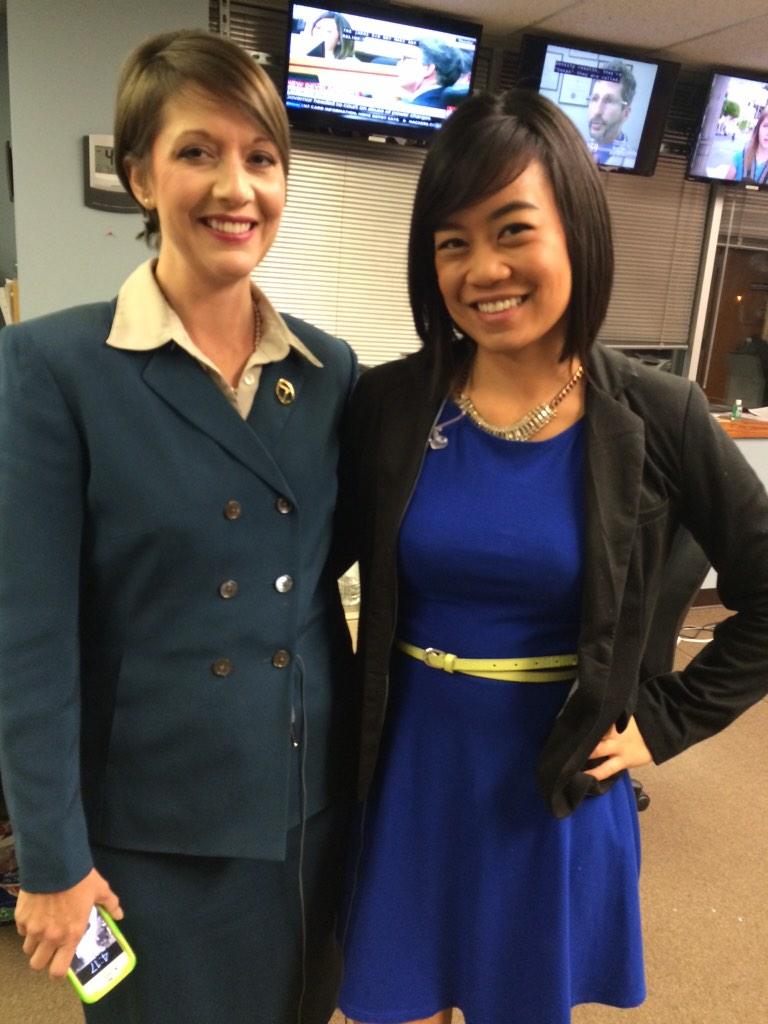 Jeannie Nguyen Krqe On Twitter Its A Blue Friday With Leeann Kossey Daybreak Is On Now Are 