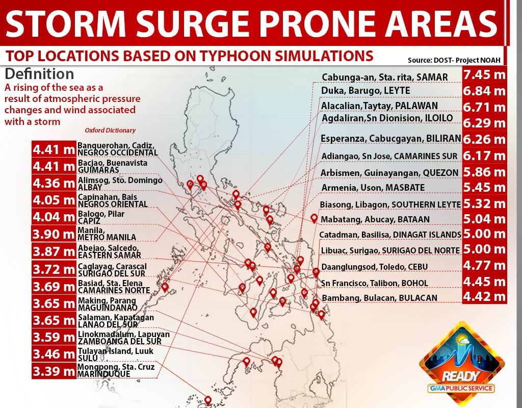 Base sa mga hazard map, 66 sa 138 brgy sa Tacloban ang "storm-surge ...