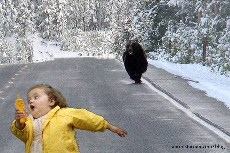 Running Little Girl Meme