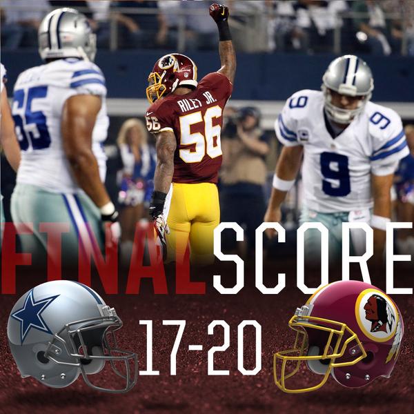 Redskins Kill Cowboys NFL Week 17: Washington Redskins Vs Dallas